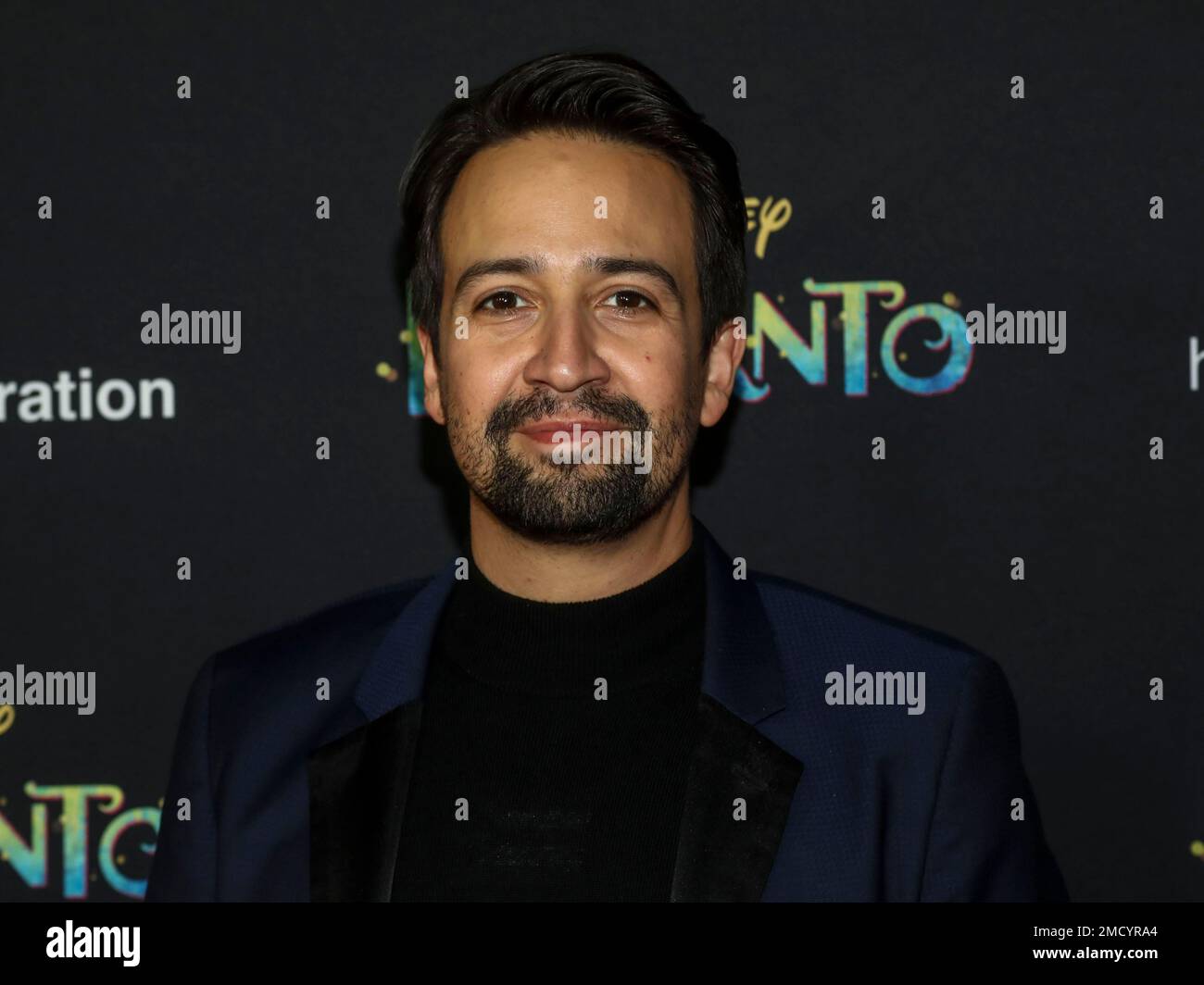 Actor Lin-Manuel Miranda attends the premiere of Disney's "Encanto" at ...