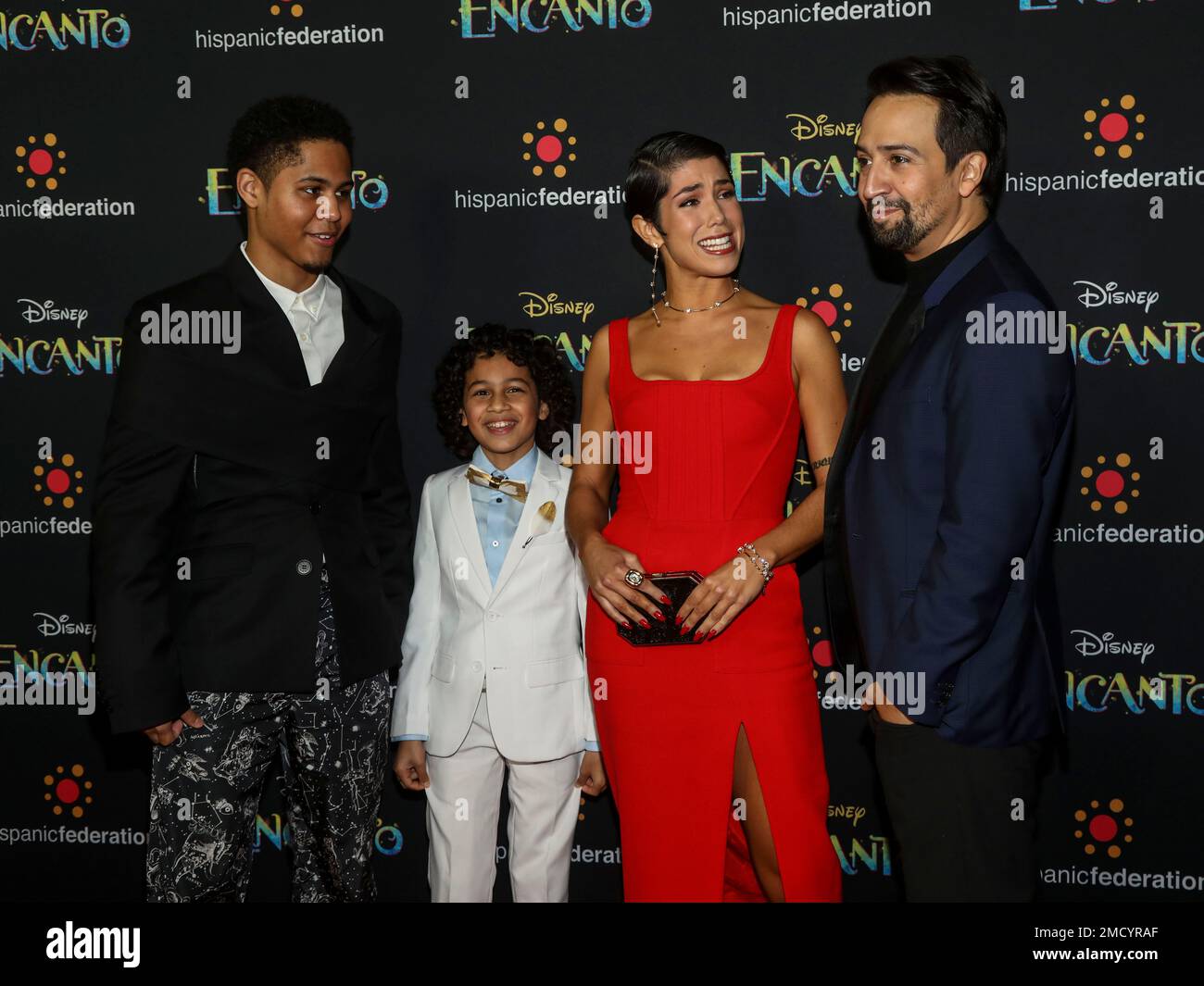 Actors Rhenzy Feliz, from left, Ravi Cabot-Conyers, Jessica Darrow and ...