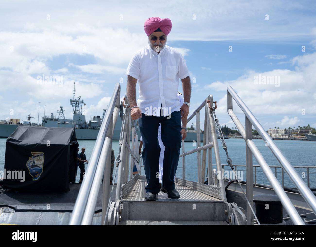 220711-N-MH811-1269 PEARL HARBOR (July 11, 2022) -- Taranjit Singh ...