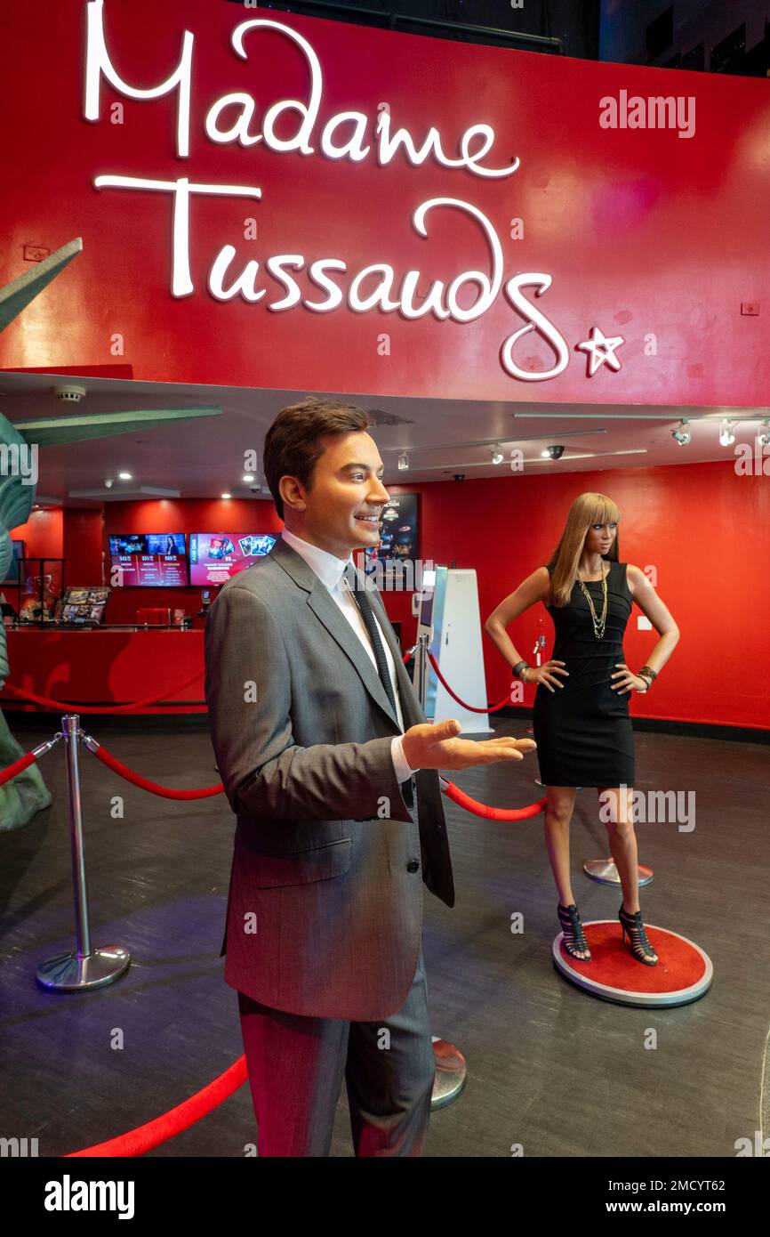 Madame Tussauds Wax Museum is a popular attraction on West 42nd Street, Times Square, New York ...