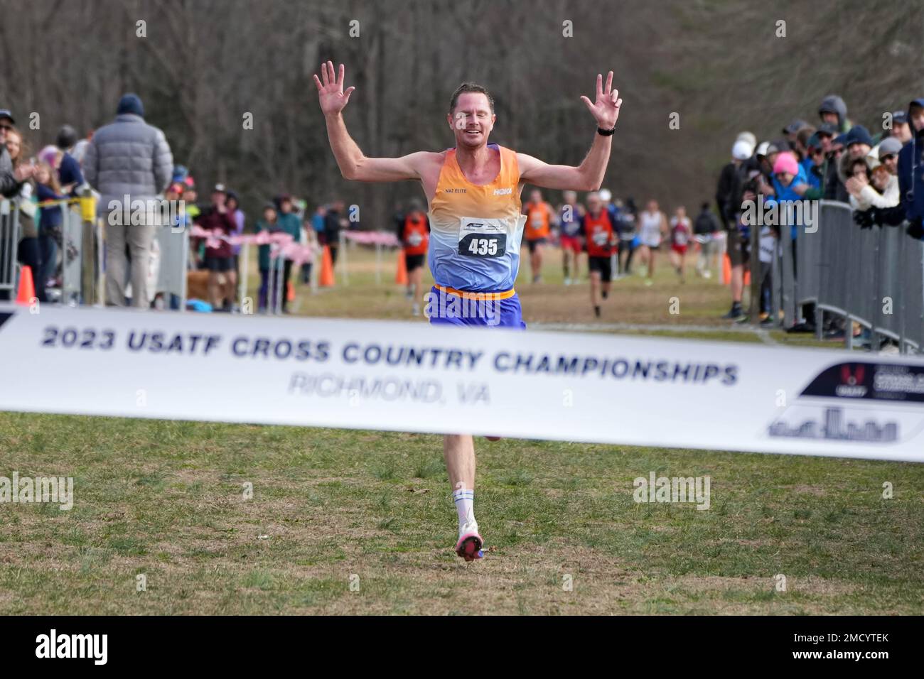 Ben Bruce aka Benjamin Bruce celebrates after winning the Masters Men's ...