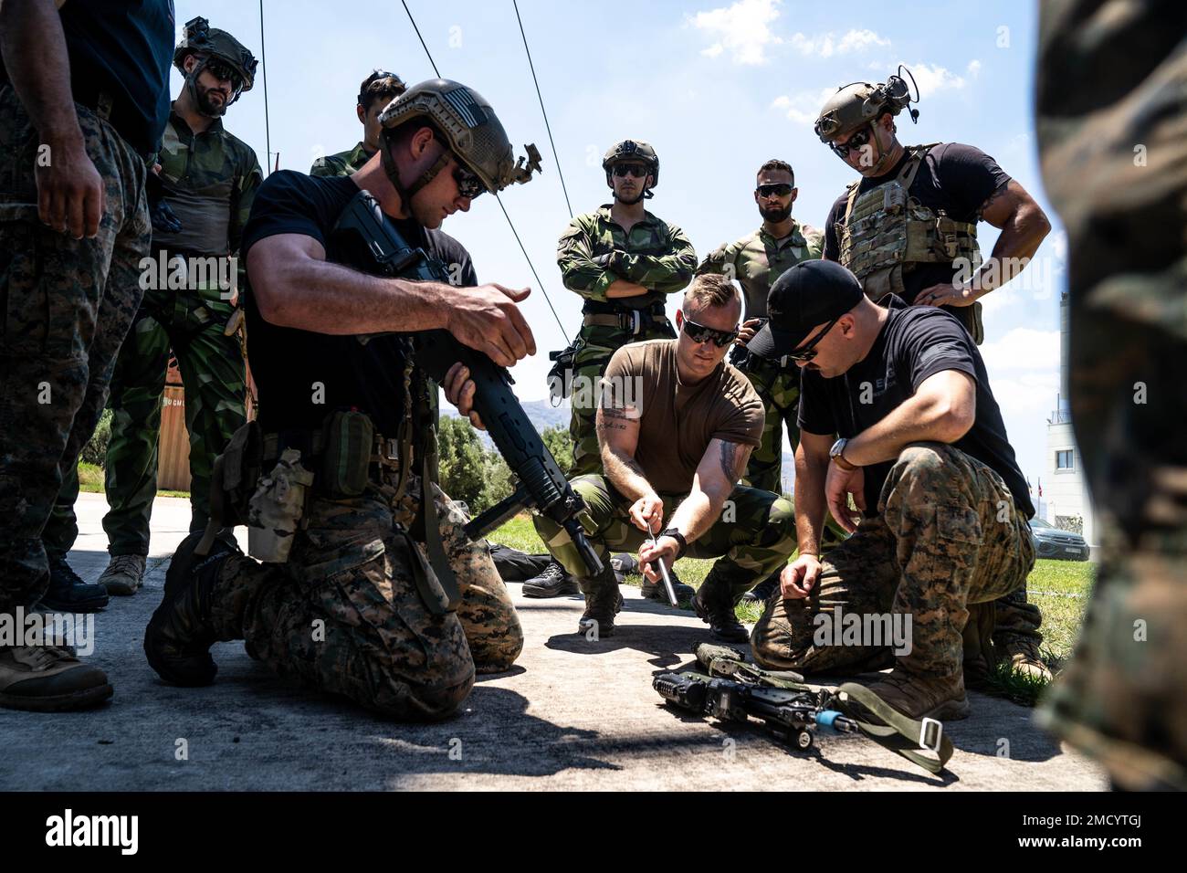 U.S. Marine Corps (Left) SSgt. Stephen krouse and (Right) SSgt. Jeremy ...