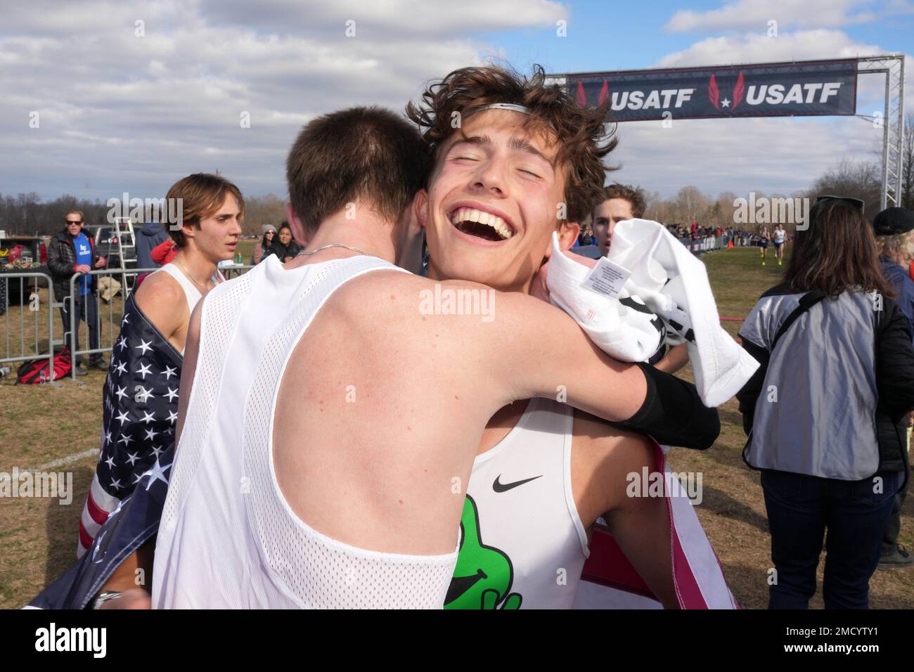 Twin brothers Emilio Young aka Leo Young (facing forward) and Alexio ...