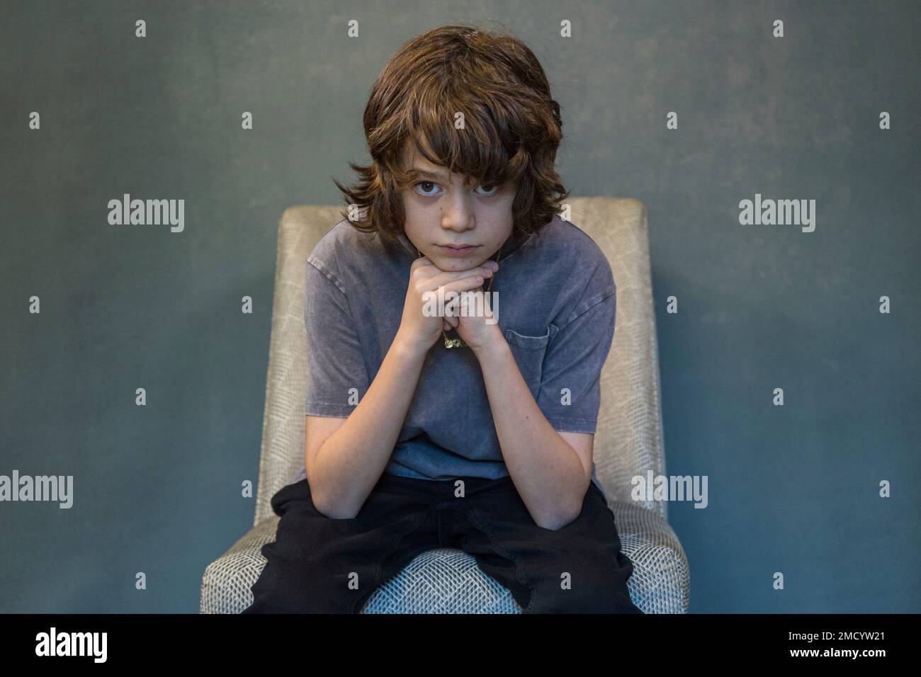 Woody Norman poses for a portrait to promote his film "C'mon C'mon" at ...