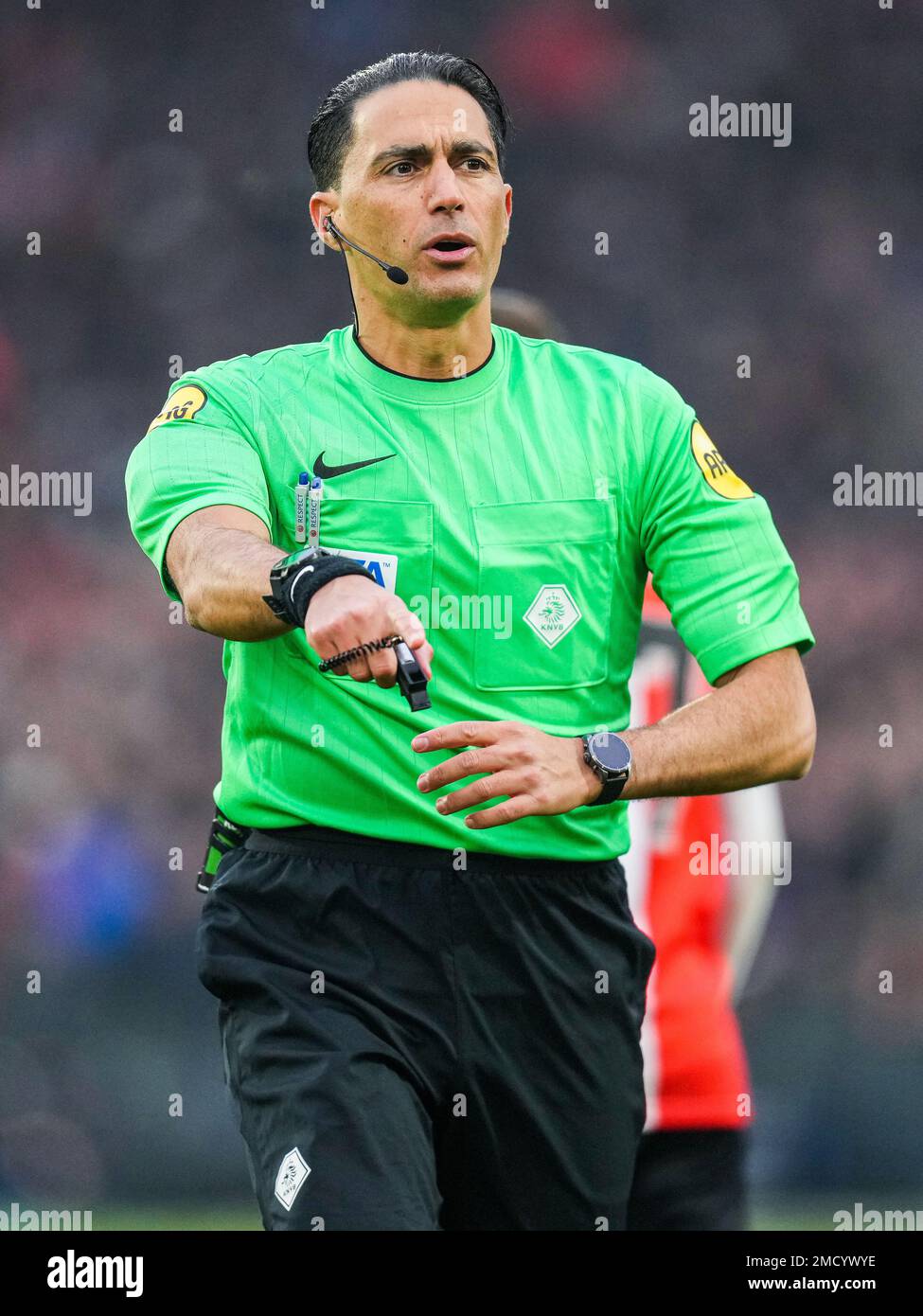 Rotterdam - Referee Serdar Gozubuyuk during the match between Feyenoord ...