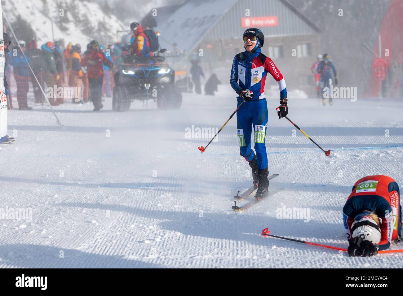 Arinsal, Andorra : January 22, 2023 : Célia Perillat-Pessey of France ...