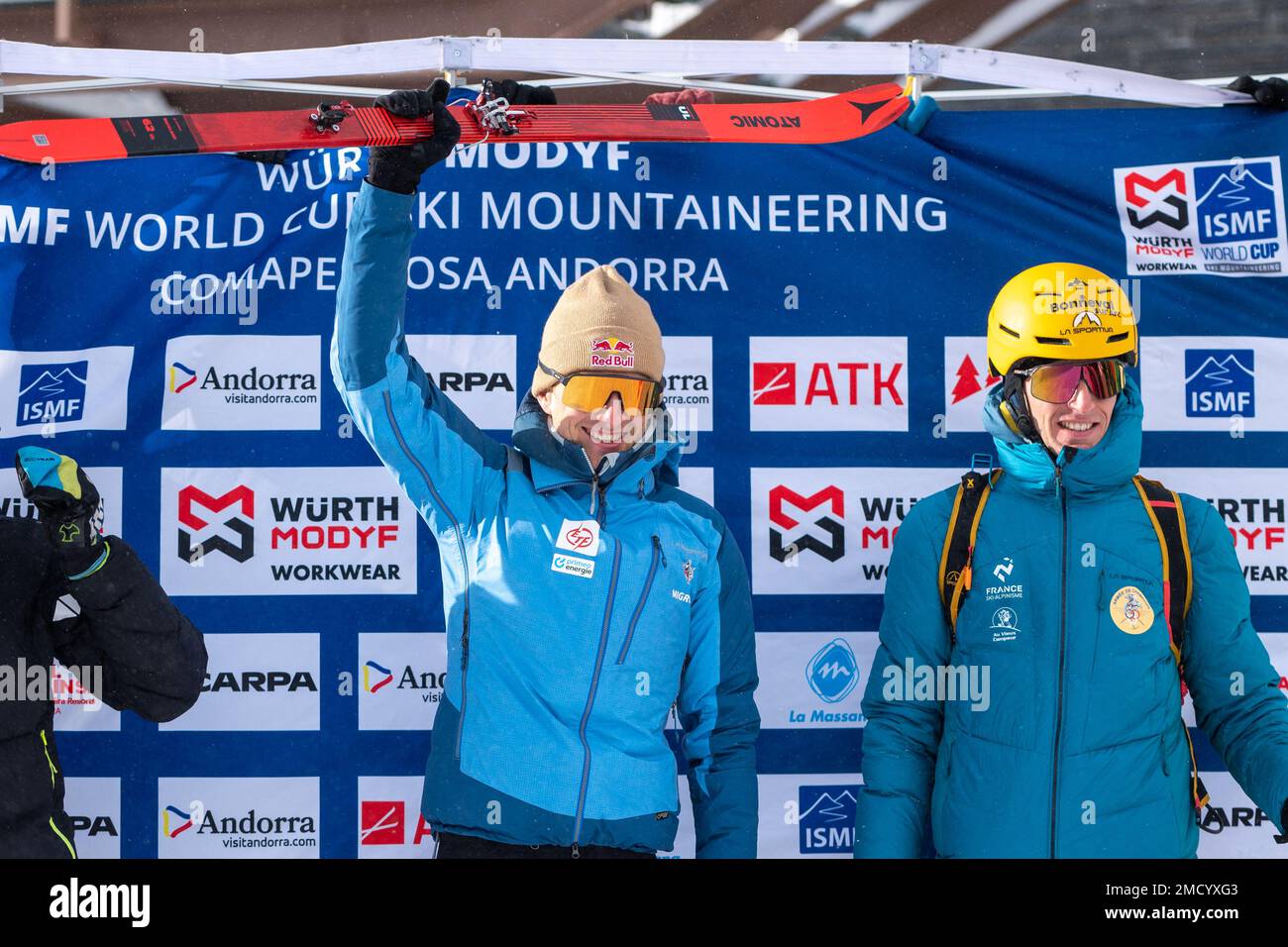Arinsal, Andorra : January 22, 2023 : Rémi BONNET of Switzerland in the ...
