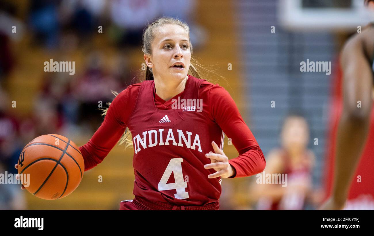Indiana guard Nicole Cardano-Hillary (4) during an NCAA college ...