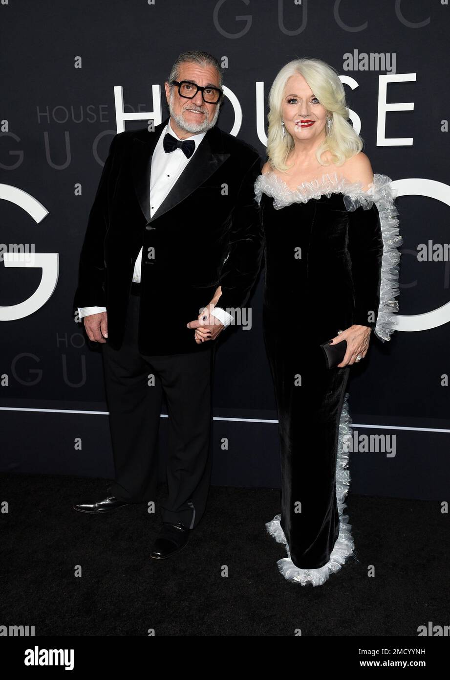 Joe Germanotta, left, and Cynthia Germanotta attend the premiere of ...