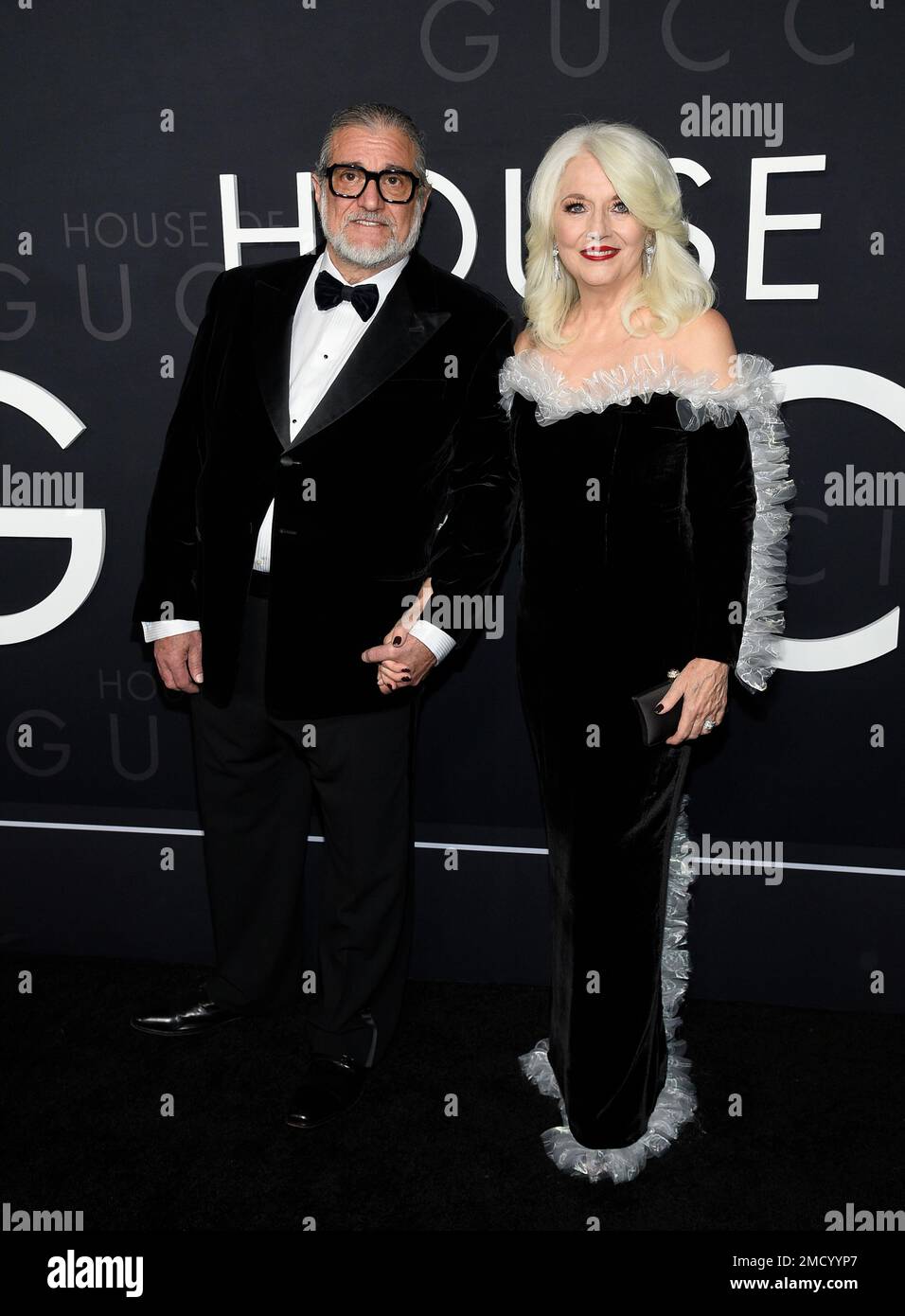 Joe Germanotta, left, and Cynthia Germanotta attend the premiere of ...