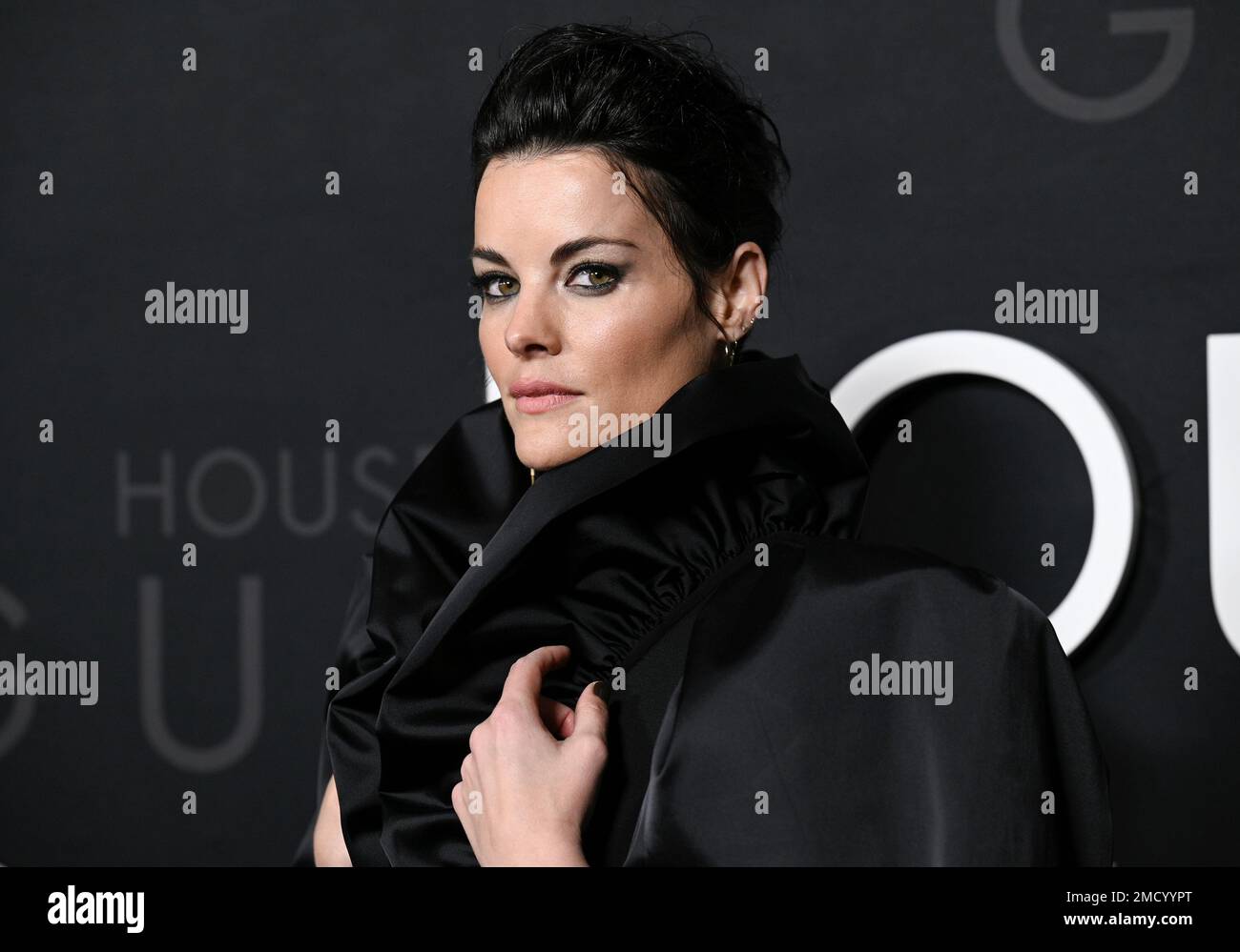 Jaimie Alexander attends the premiere of "House of Gucci" at Rose ...
