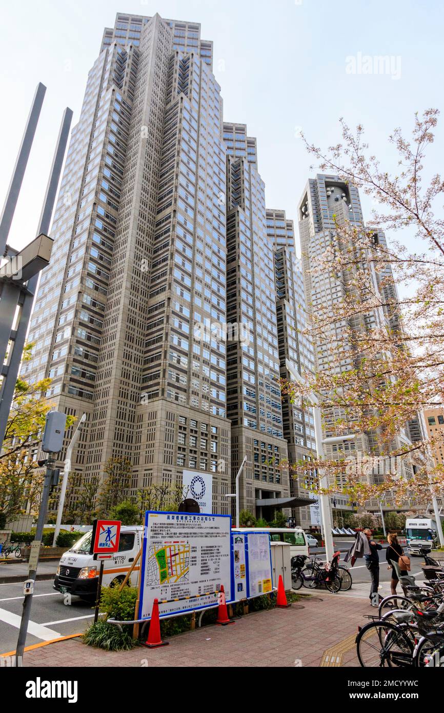Tokyo. The landmark famous Tokyo Metropolitan Government Building in ...