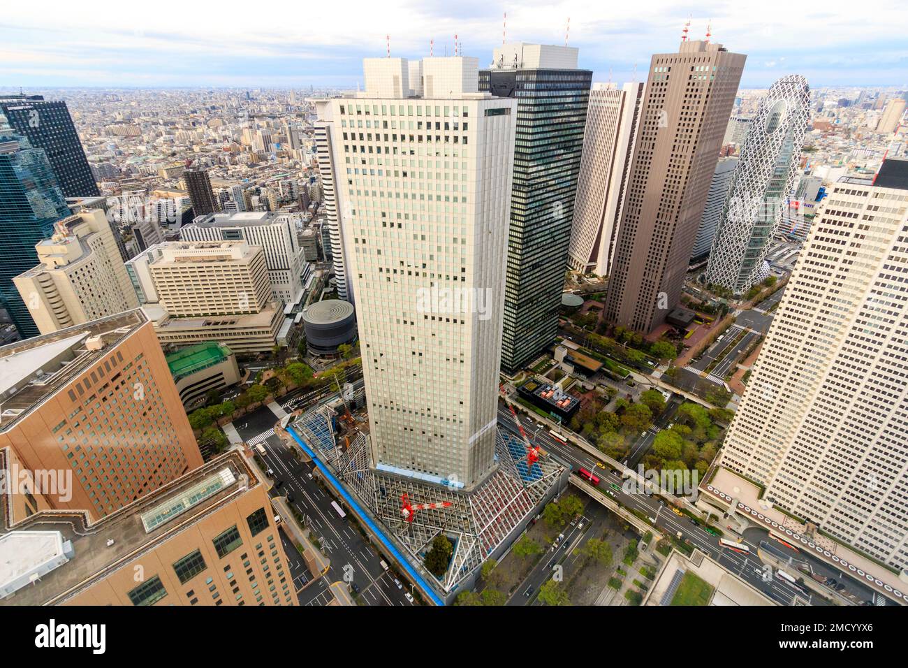 View from Tokyo Metropolitan Building North Tower observation deck of ...