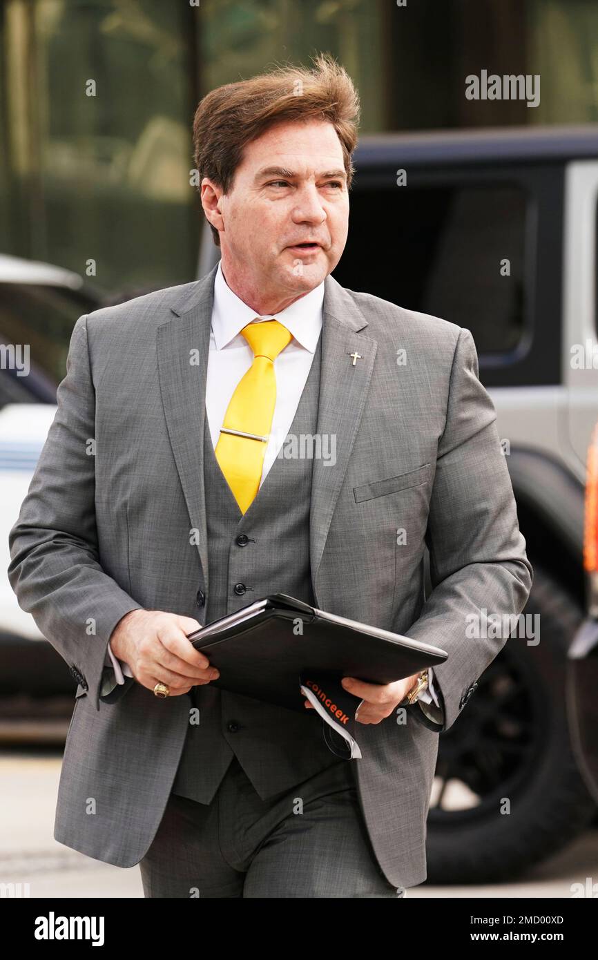 Dr. Craig Wright arrives at the Federal Courthouse, Tuesday, Nov. 16 ...