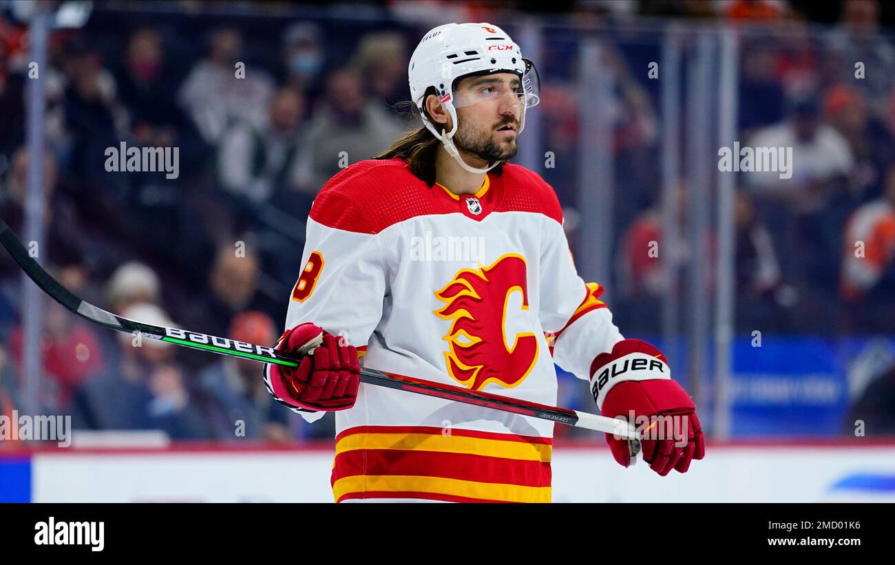 Calgary Flames' Christopher Tanev plays during an NHL hockey game ...
