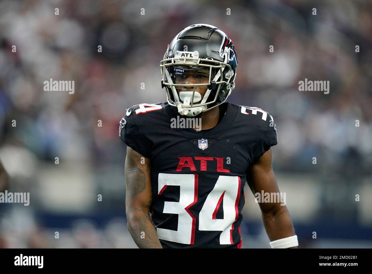 Atlanta Falcons defensive back Darren Hall (34) during an NFL football ...