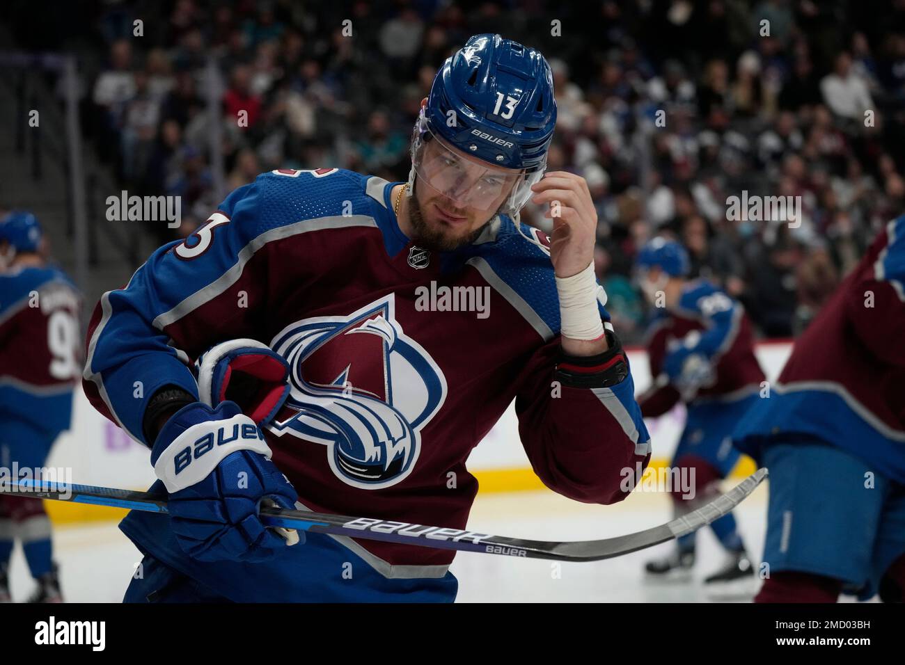 Colorado Avalanche right wing Valeri Nichushkin (13) in the second ...