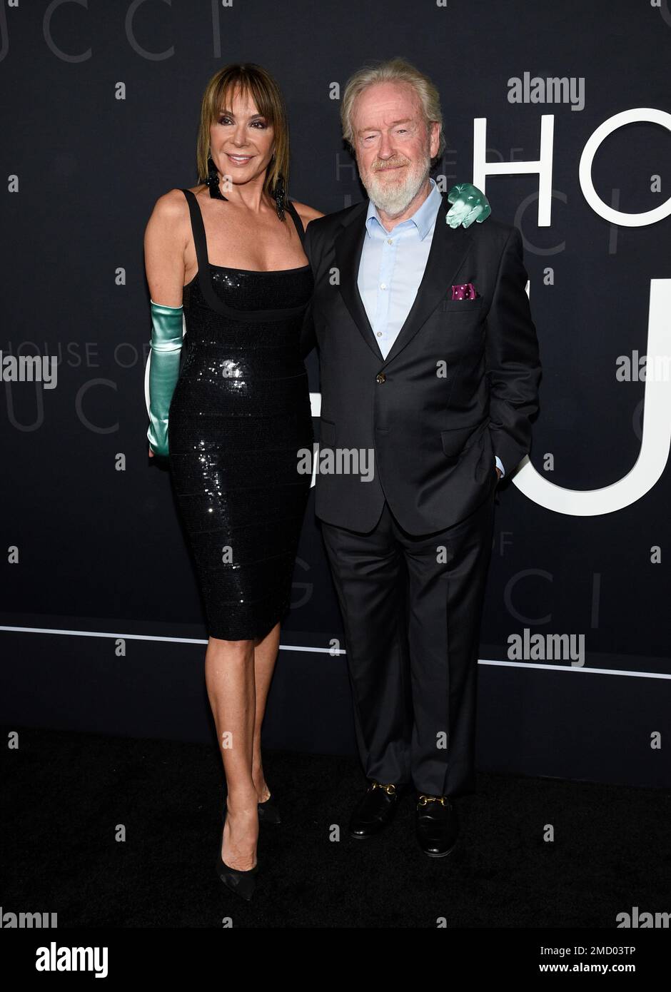 Director Ridley Scott, right, and wife Giannina Facio attend the ...