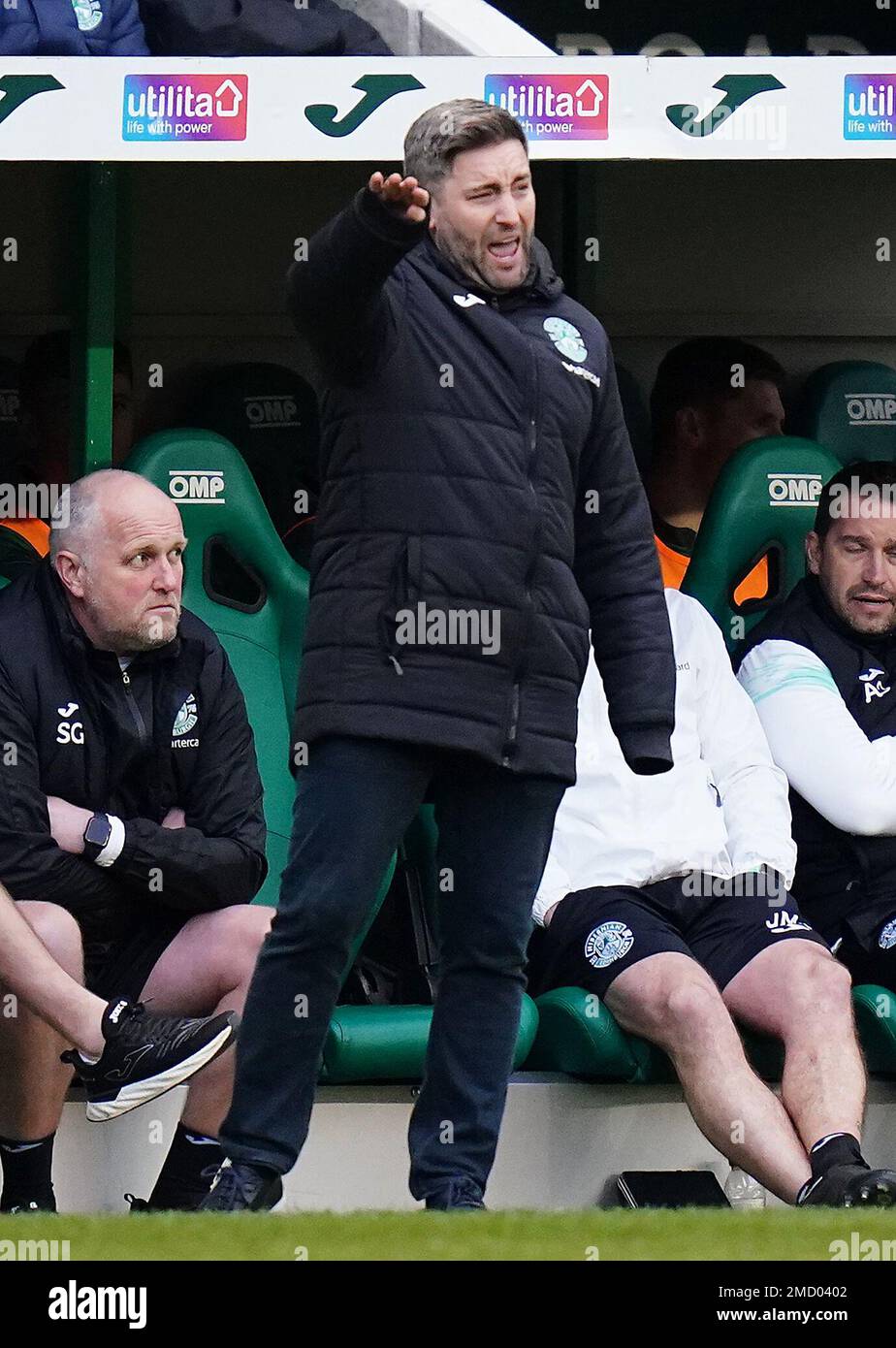 Hibernian manager lee hi-res stock photography and images - Alamy