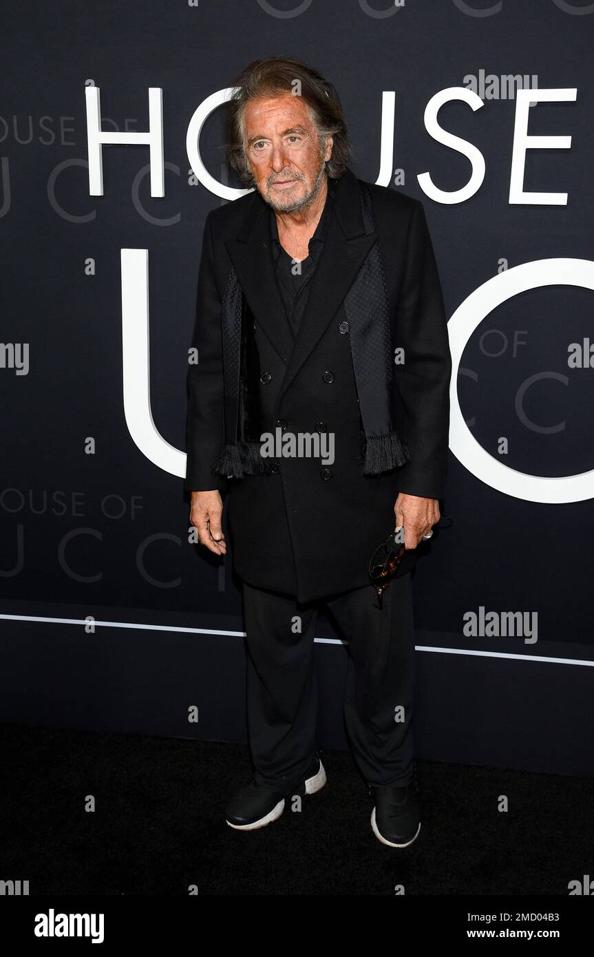 Al Pacino attends the premiere of "House of Gucci" at Rose Theater at ...