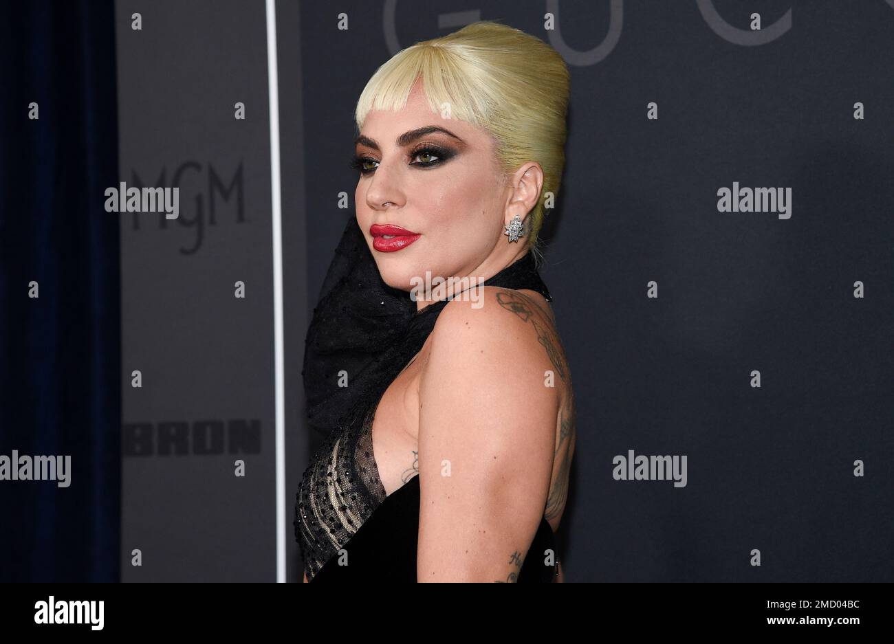 Lady Gaga attends the premiere of "House of Gucci" at Rose Theater at ...