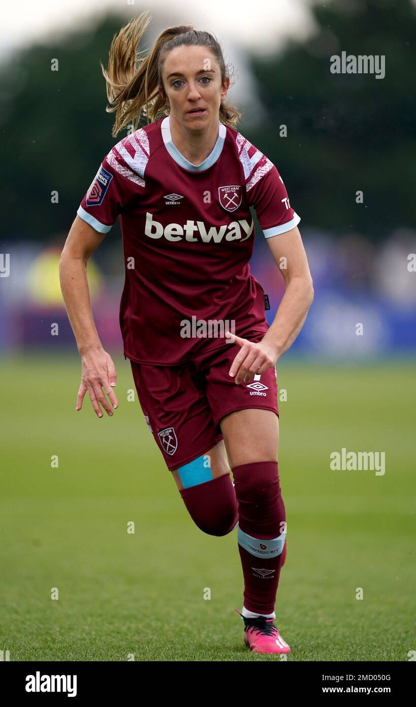 West Ham United's Lisa Evans in action during the Barclays Women's ...