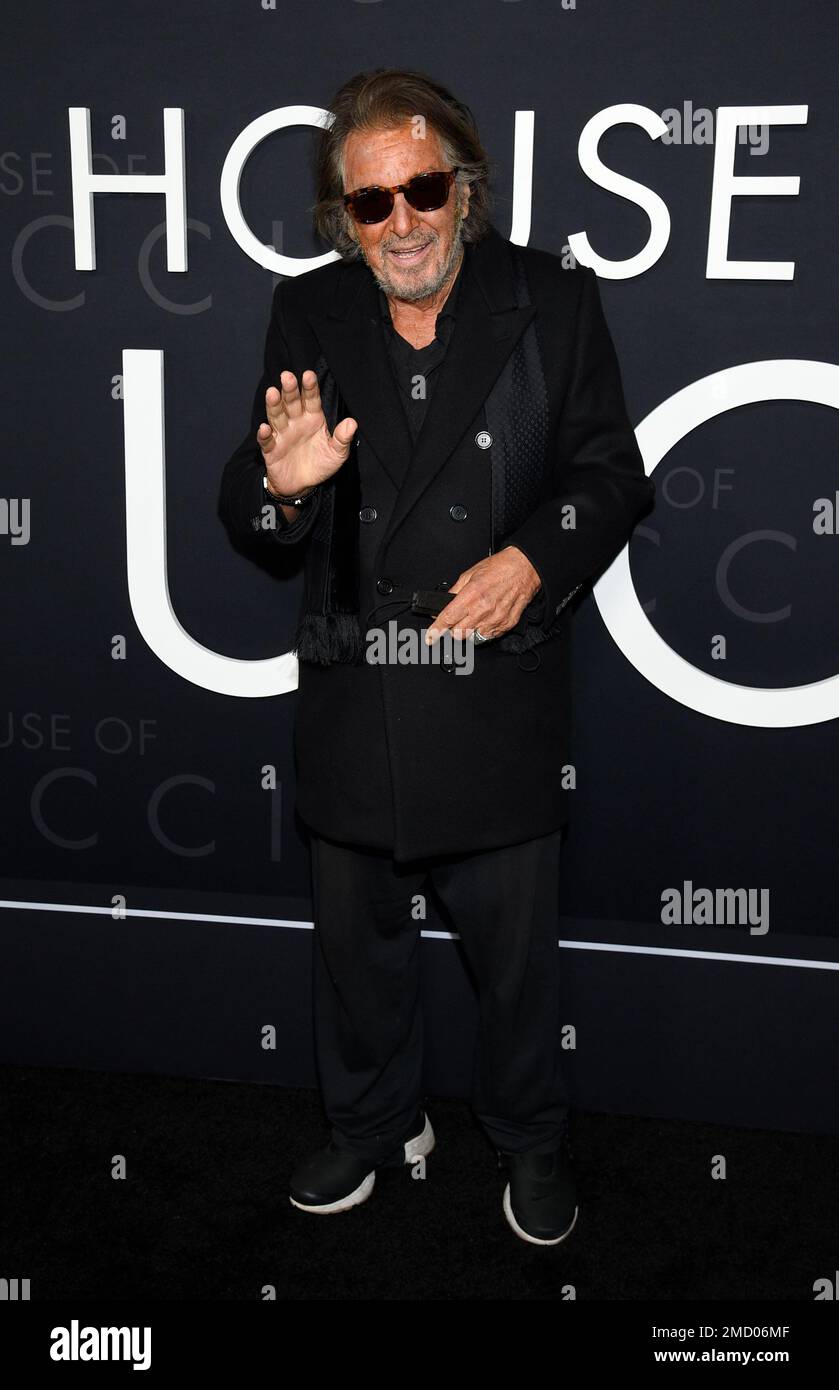Al Pacino attends the premiere of "House of Gucci" at Rose Theater at ...