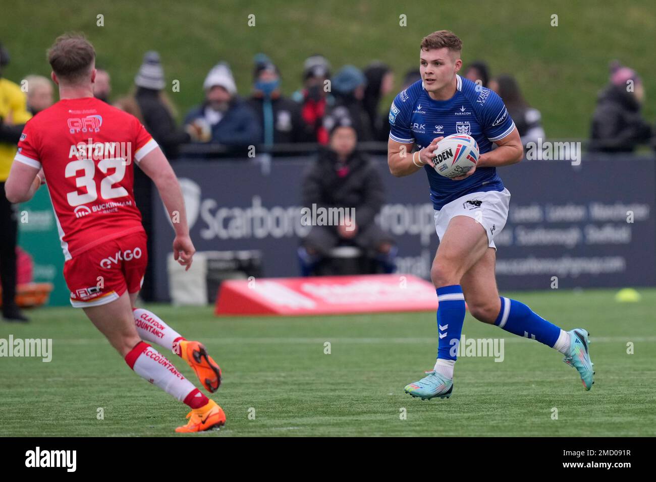 Cameron Scott #17 of Hull FC during the Rugby League Pre Season match ...