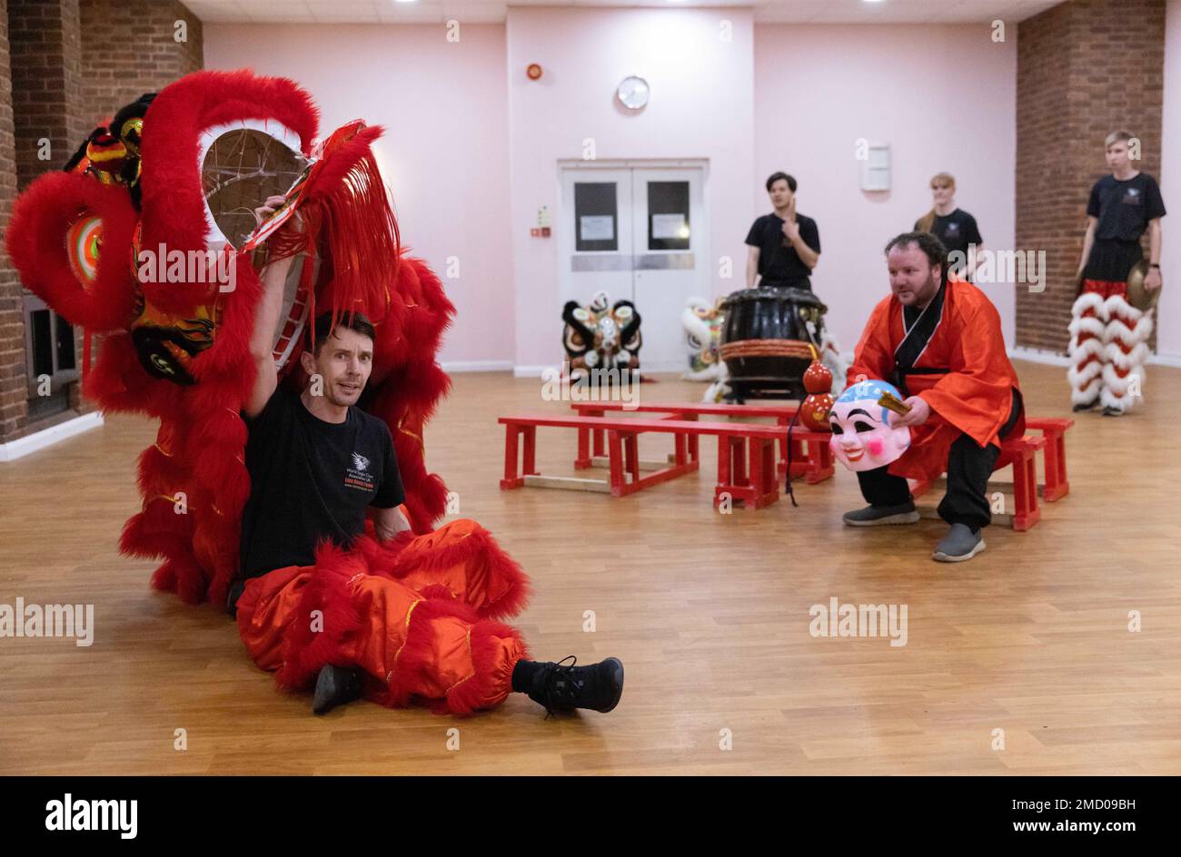 World eagle claw association uk lion dance team hi-res stock ...