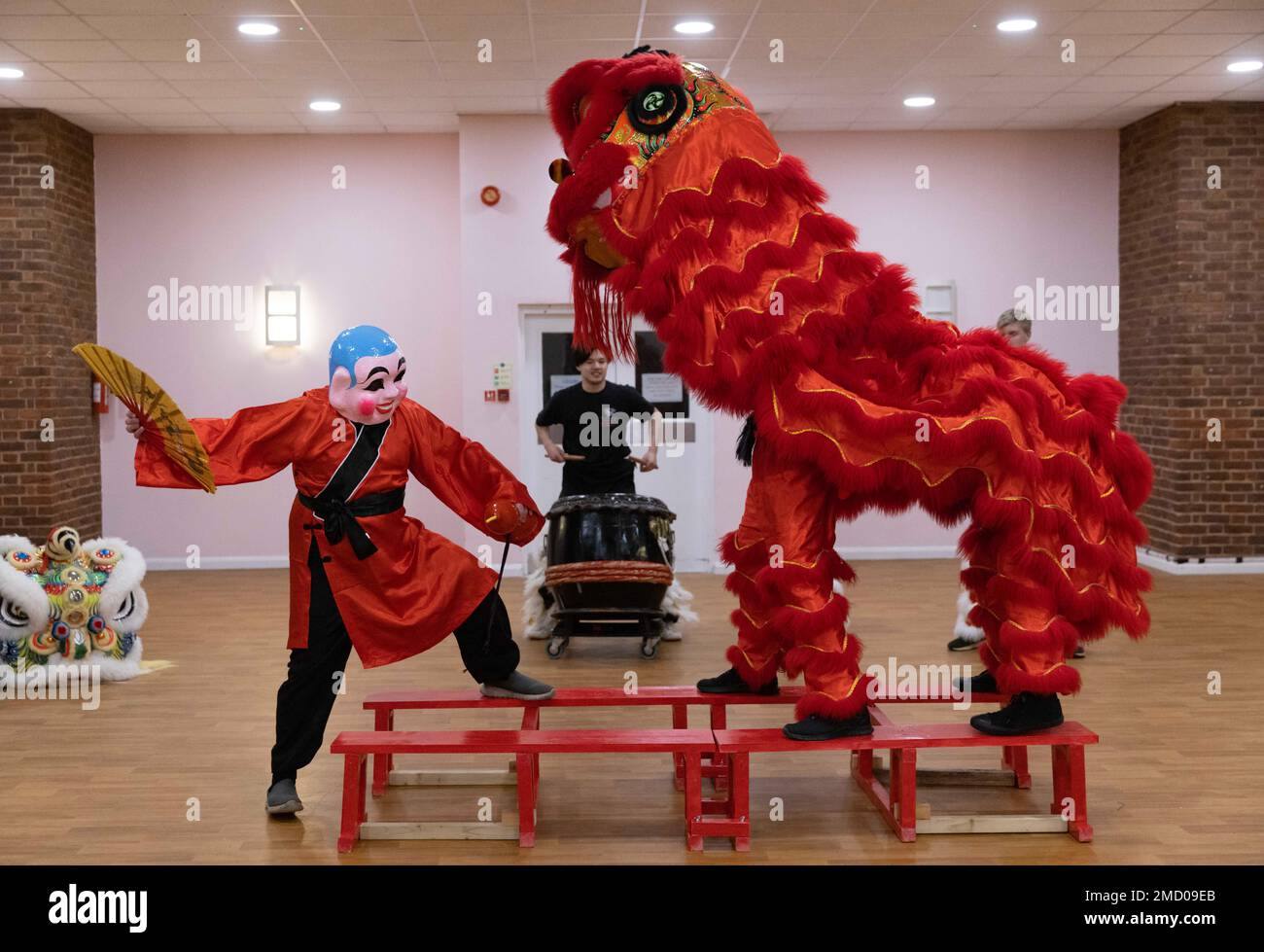 World eagle claw association uk lion dance team hi-res stock ...
