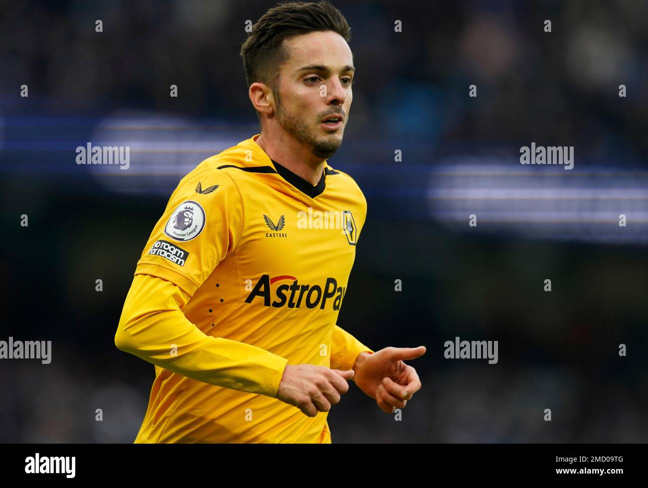 Manchester, UK. 22nd Jan, 2023. Pablo Sarabia of Wolverhampton ...