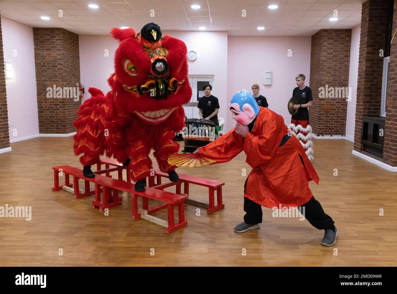 World eagle claw association uk lion dance team hi-res stock ...