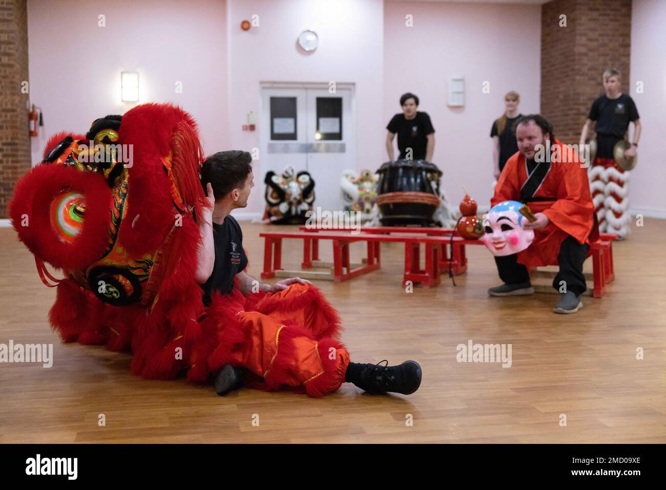 World eagle claw association uk lion dance team hi-res stock ...