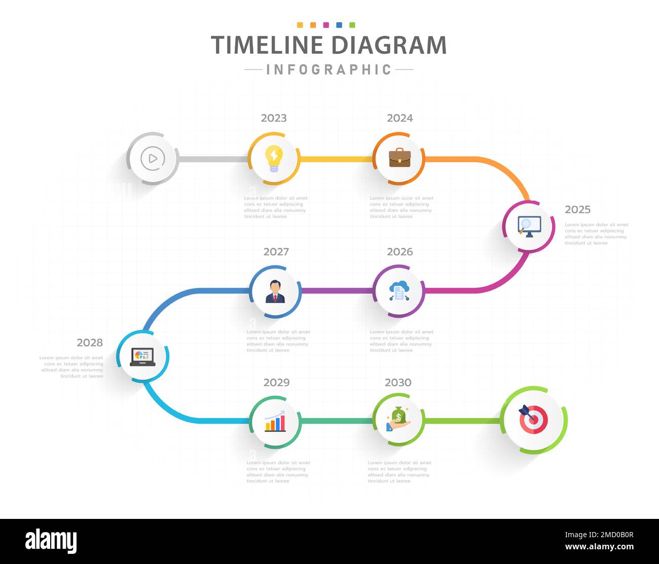 Infographic template for business. 8 Steps Modern Timeline diagram with ... Infographic template for business. 8 Steps Modern Timeline diagram with ...