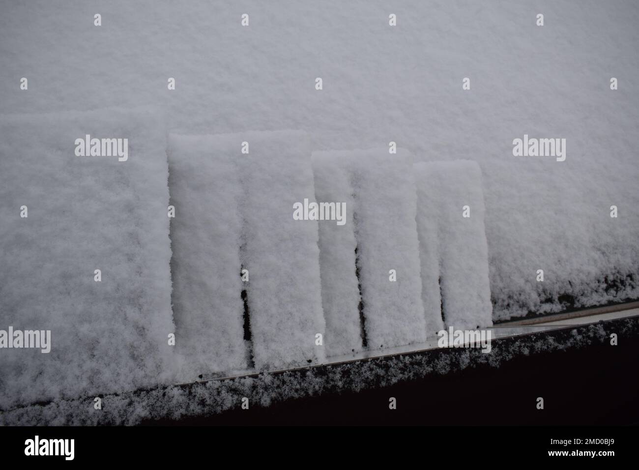 Snow storm stone stairs hi-res stock photography and images - Alamy