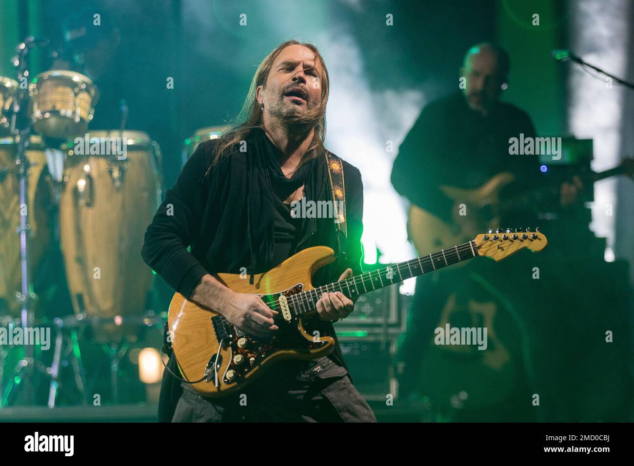 Cesar "Vampiro" Lopez of the Mexican rock band Mana perform live on ...