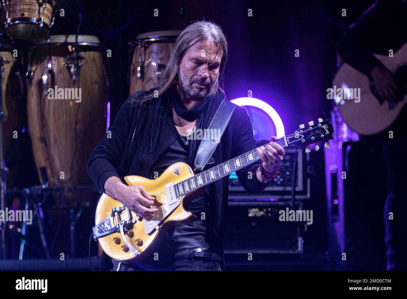 Cesar "Vampiro" Lopez of the Mexican rock band Mana performs live on ...