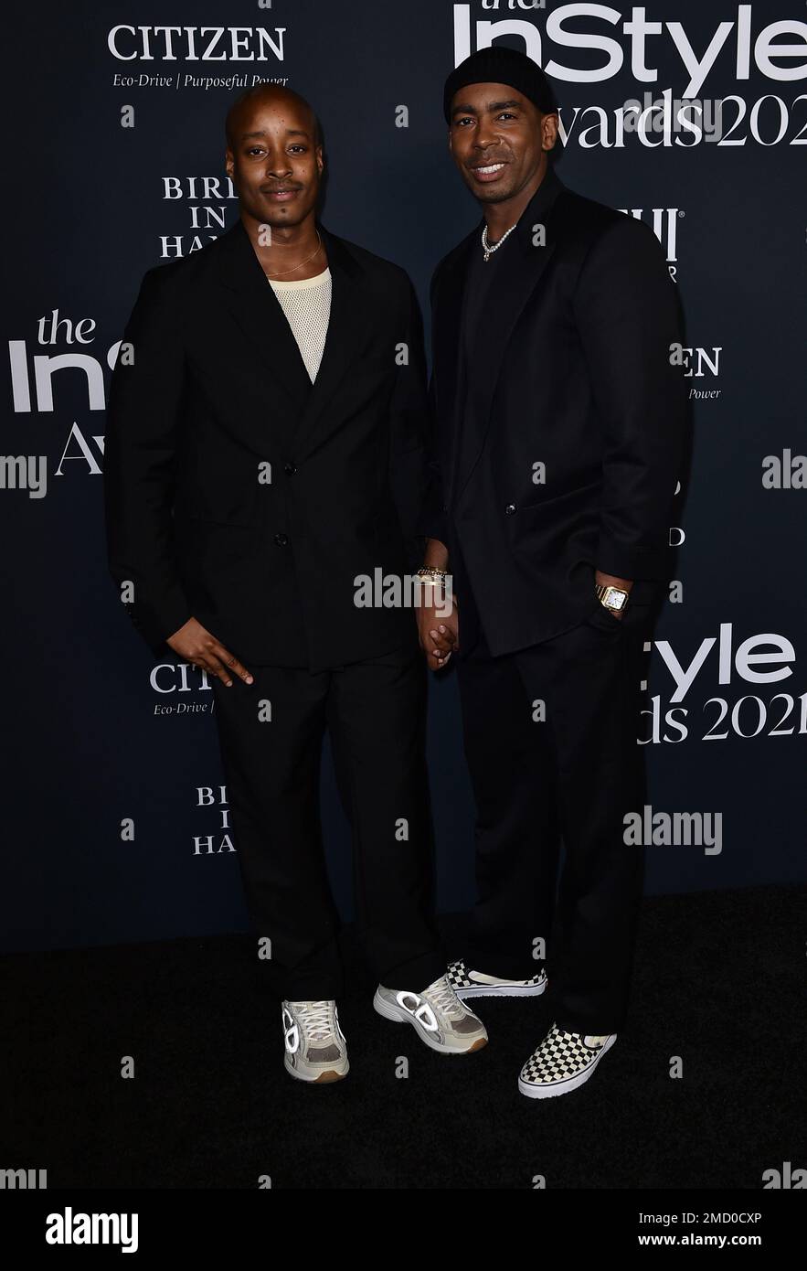 Jason Bolden arrives at the 2021 InStyle Awards at The Getty Center on ...
