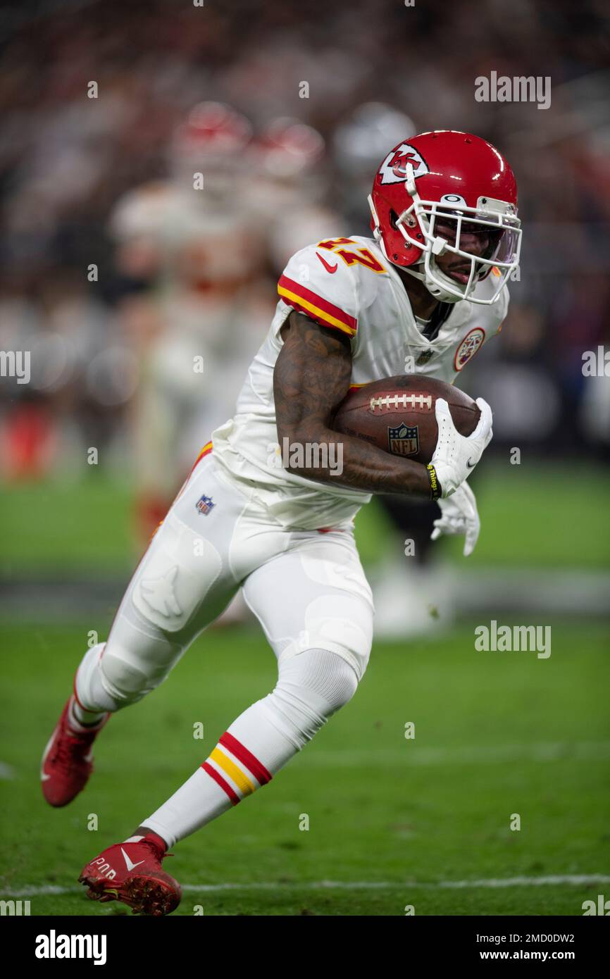 Kansas City Chiefs wide receiver Mecole Hardman (17) while playing the ...