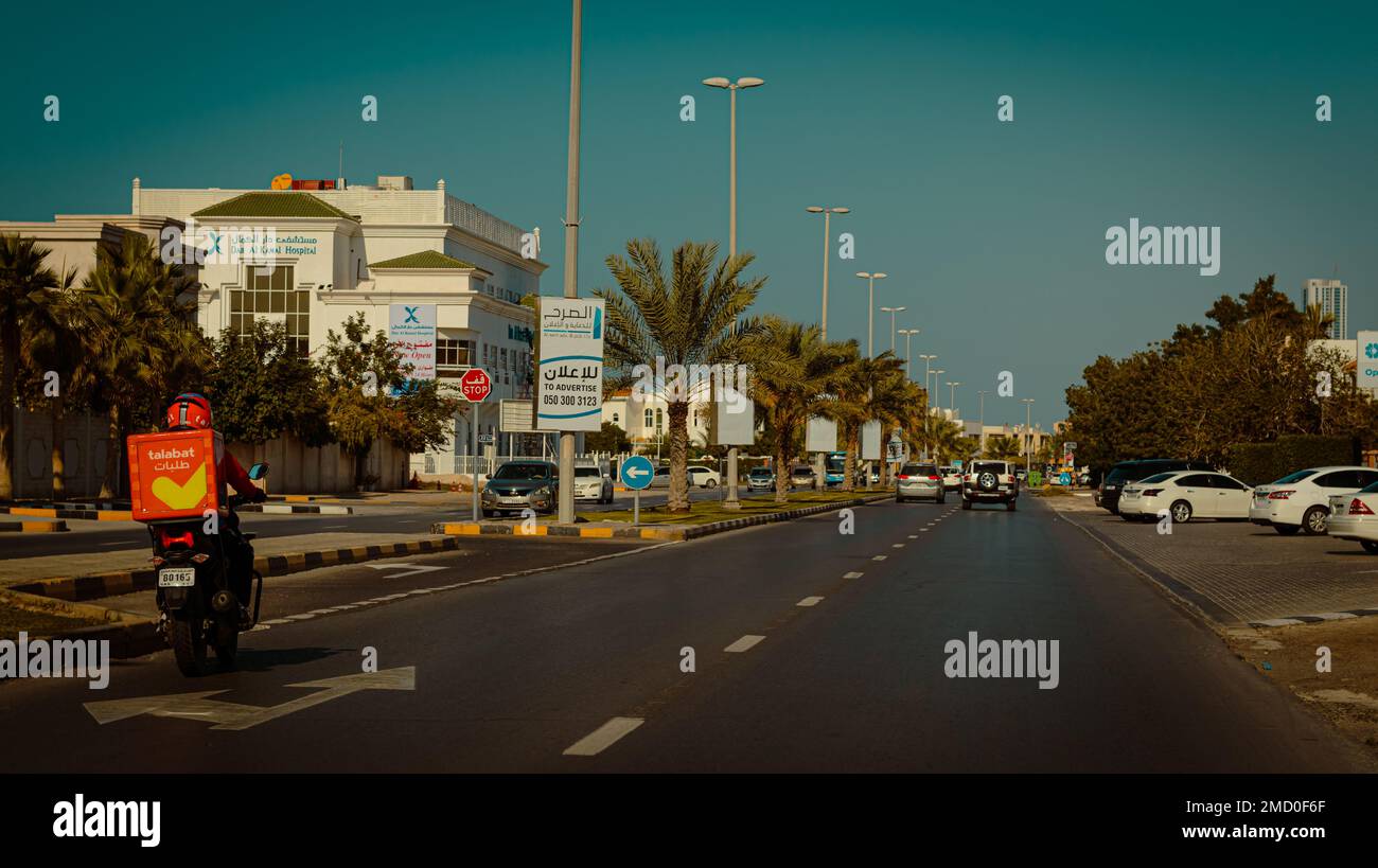 Sharjah city roads, Sharjah city UAE Stock Photo - Alamy