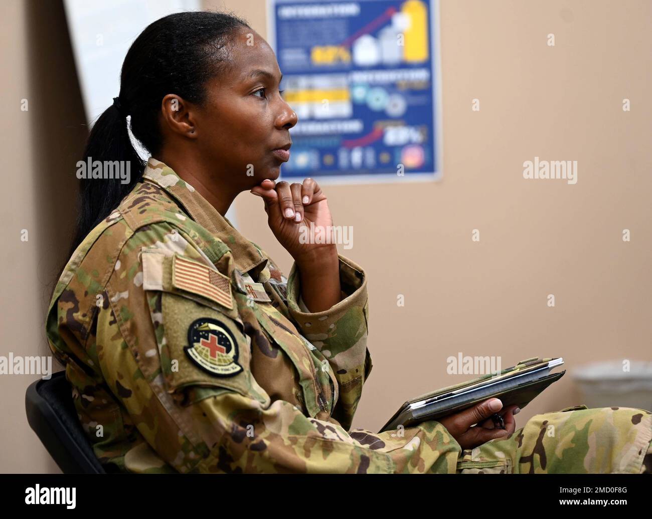 Senior Master Sgt. Malia Butler, a flight instructor with the 908th ...