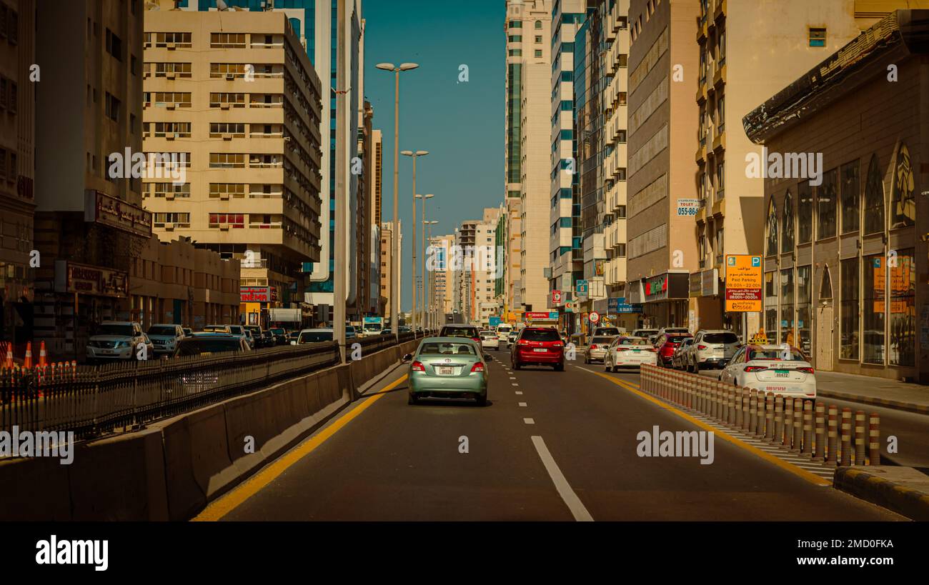 Sharjah city roads, Sharjah city UAE Stock Photo - Alamy
