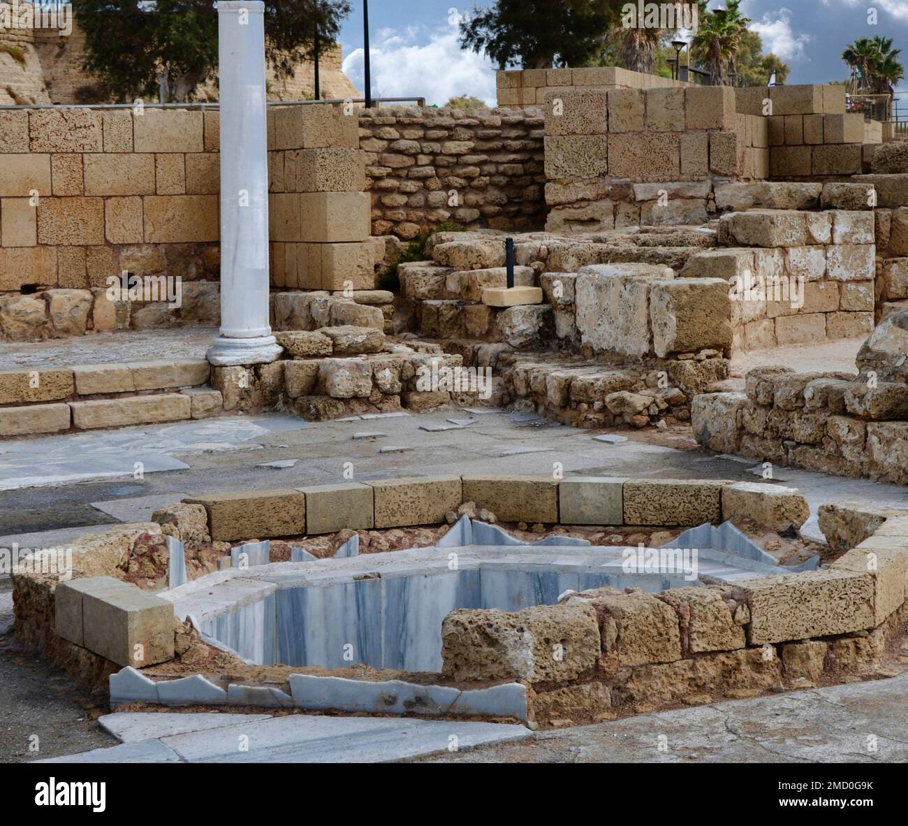 Caesarea Maritima (Israel) is a port city founded by Herod the Great in ...