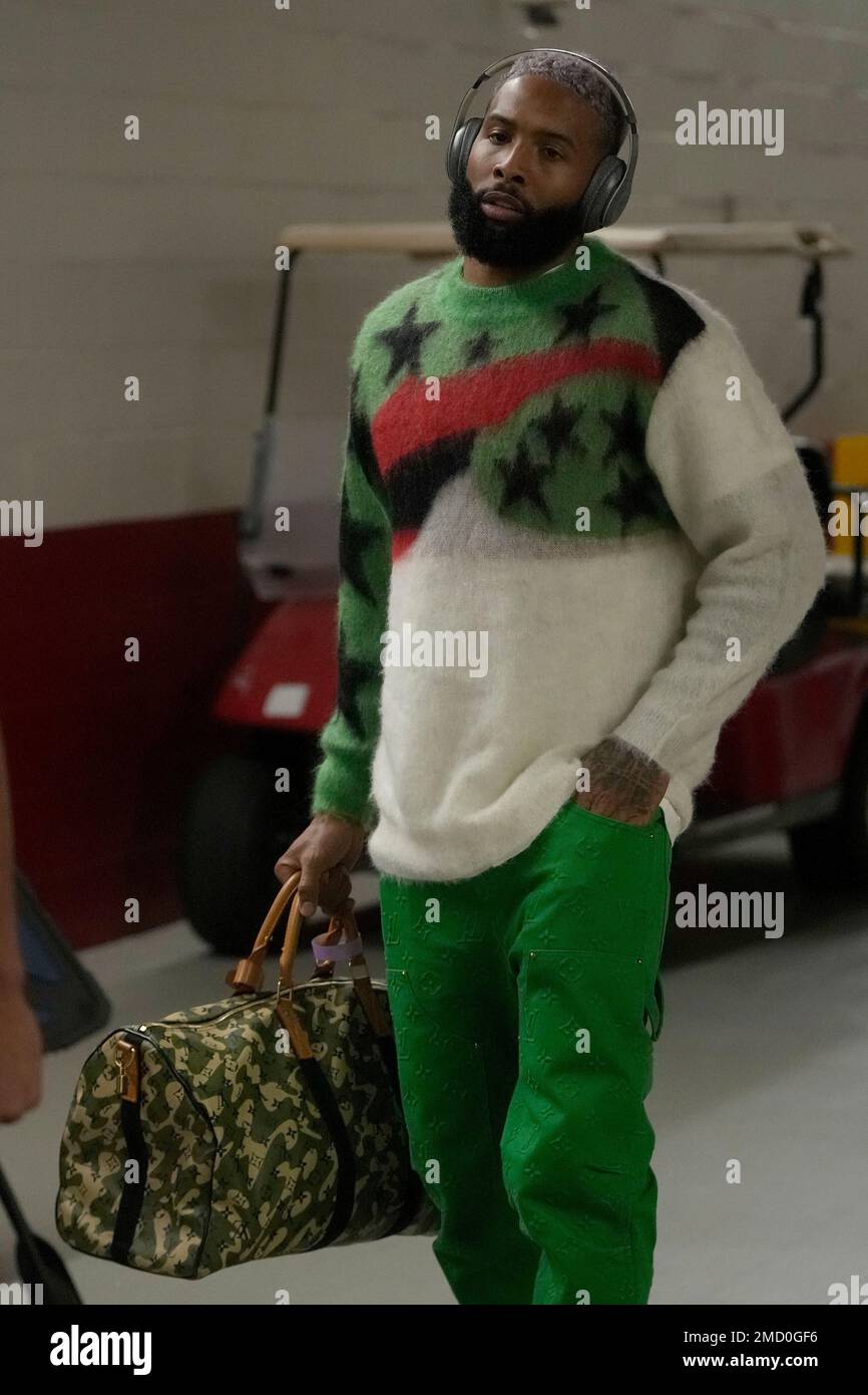 Los Angeles Rams wide receiver Odell Beckham Jr. arrives at Levi's ...