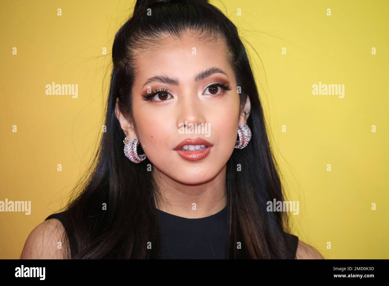 Be Ha Nguyen poses for photographers upon arrival at the European MTV ...