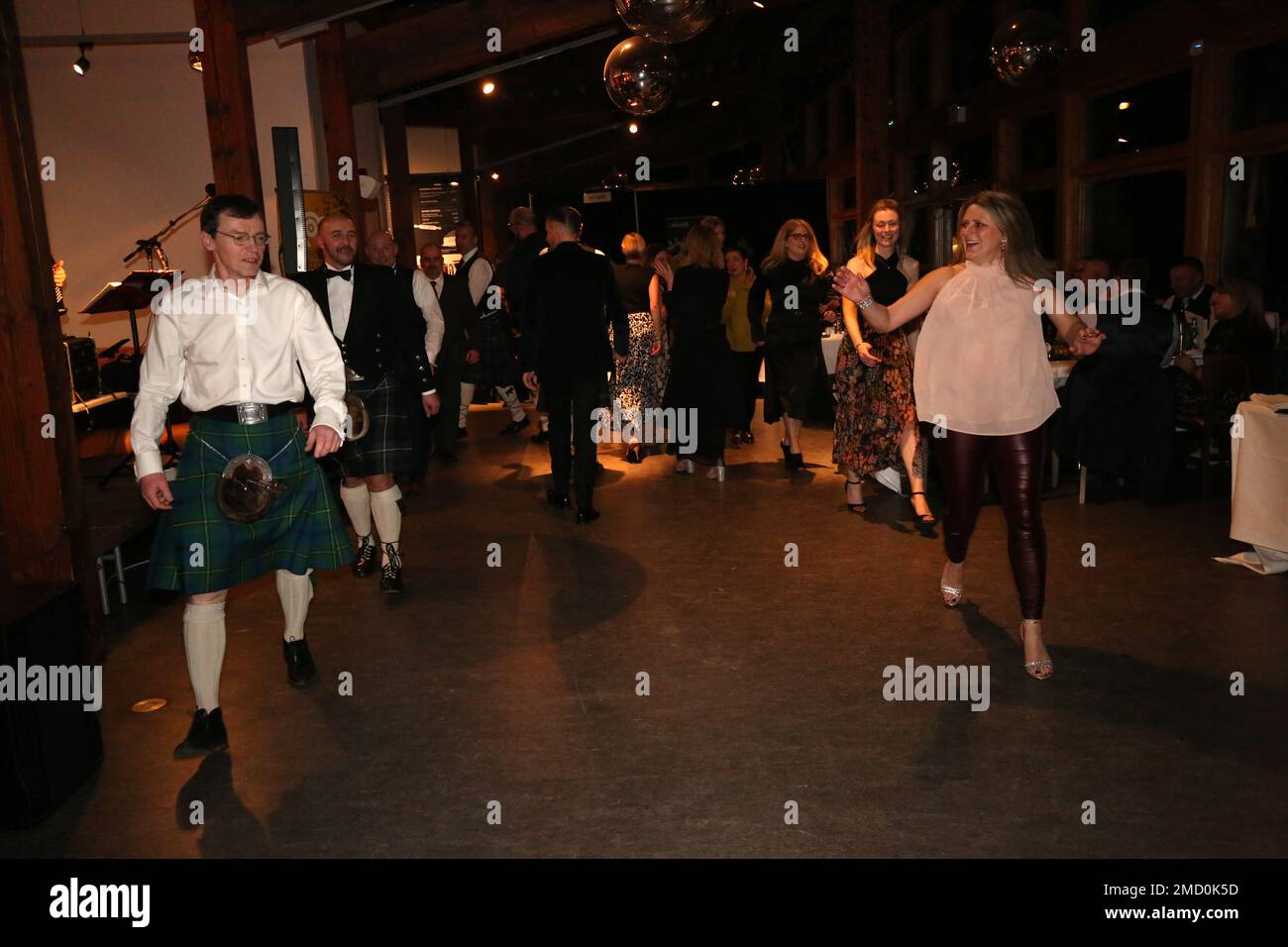 Scottish kilts party dancing hi-res stock photography and images - Alamy