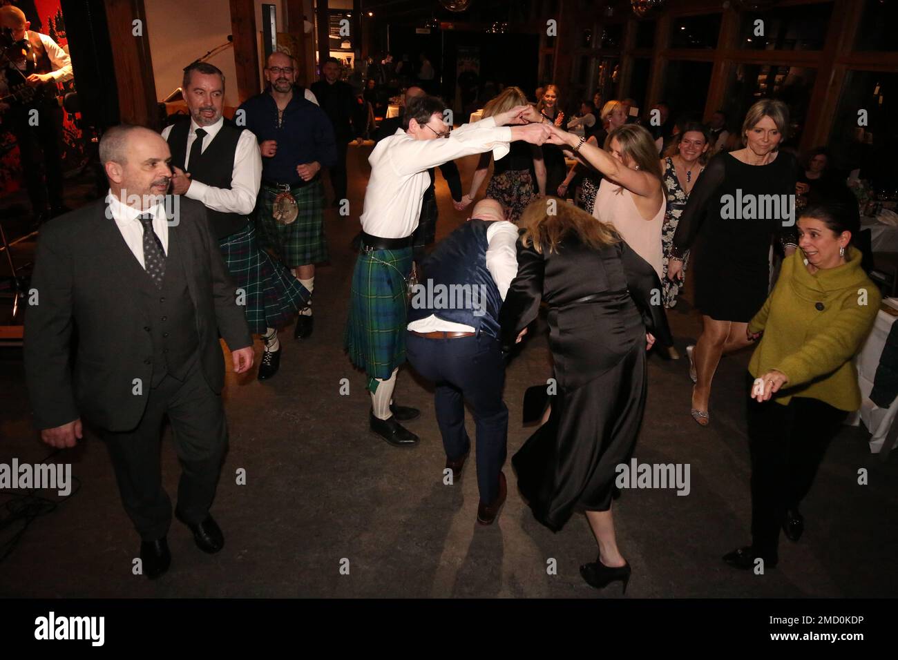 Scottish kilts party dancing hi-res stock photography and images - Alamy