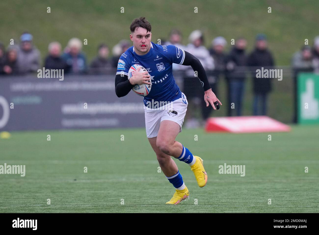 Tex Hoy #1 of Hull FC during the Rugby League Pre Season match ...