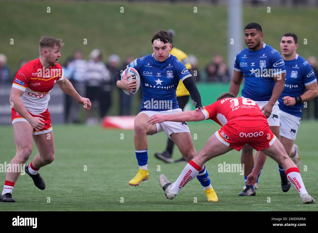 Tex Hoy #1 of Hull FC during the Rugby League Pre Season match ...