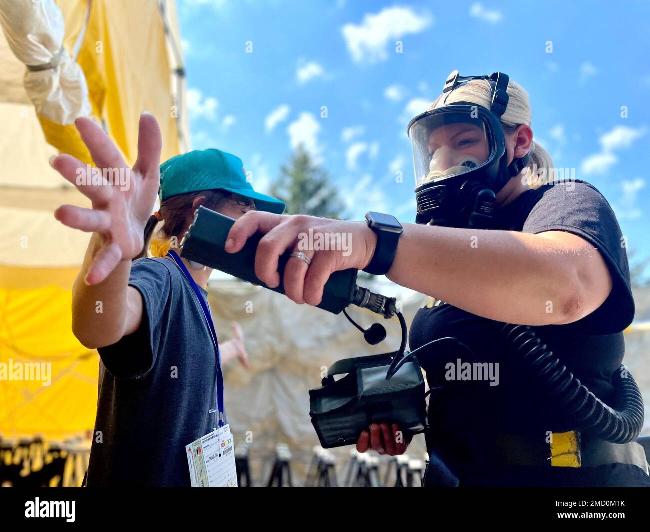 Ohio Army National Guard Spc. Haley Ireton, a member of the Ohio ...
